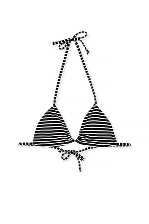 Structured Reverse Triangle Bikini Top Stripe | NA-KD