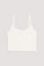 Thin Strap Cropped Basic Singlet Offwhite | NA-KD