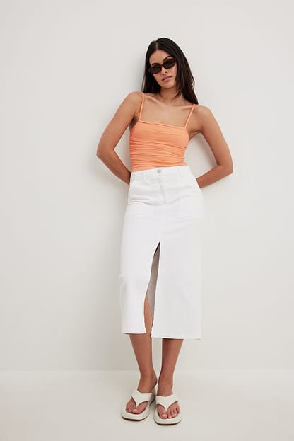 Tight Mesh Body Orange | NA-KD