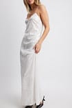 Transparent Sequins Dress White | NA-KD