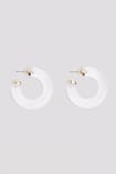 Transparent Hoops White | NA-KD
